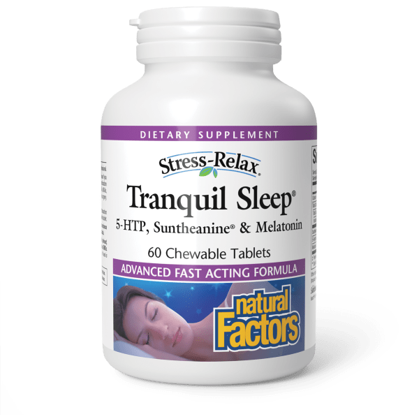 L-Theanine 5-HTP Melatonin Chewable Tranquil Sleep | Natural Factors USA